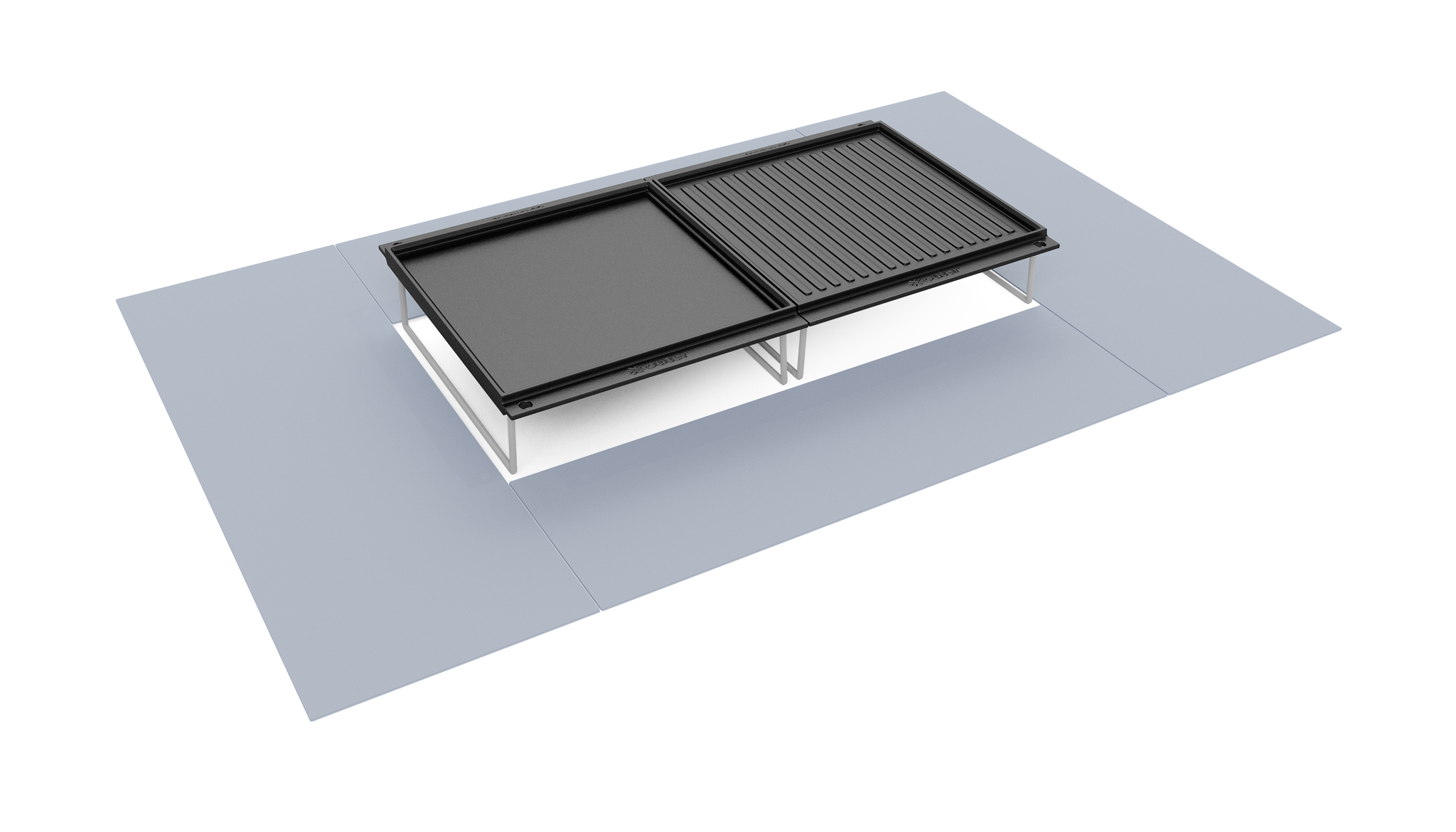 Concrete Fire Pit Cooking Kit - Rectangular | Outer